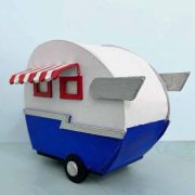 How to Make a Tiny Paper Camper - Paper Glitter Glue