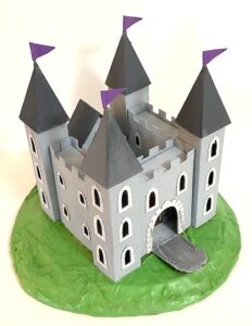 Make a Simple 4-Sided Paper Castle - Paper Glitter Glue