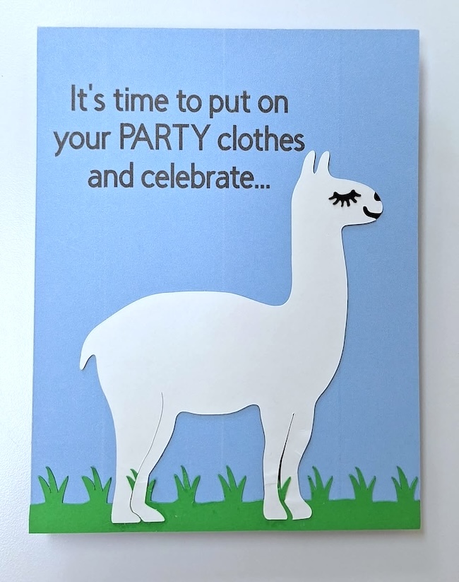 Make an Easy Pop-Up Card (with a Llama) - Paper Glitter Glue