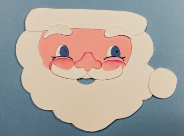 Make a Dancing Santa Claus Wall Decor - Paper Glitter Glue