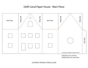 Make a Delft Canal House - a Delightful Blue Miniature Dutch House ...