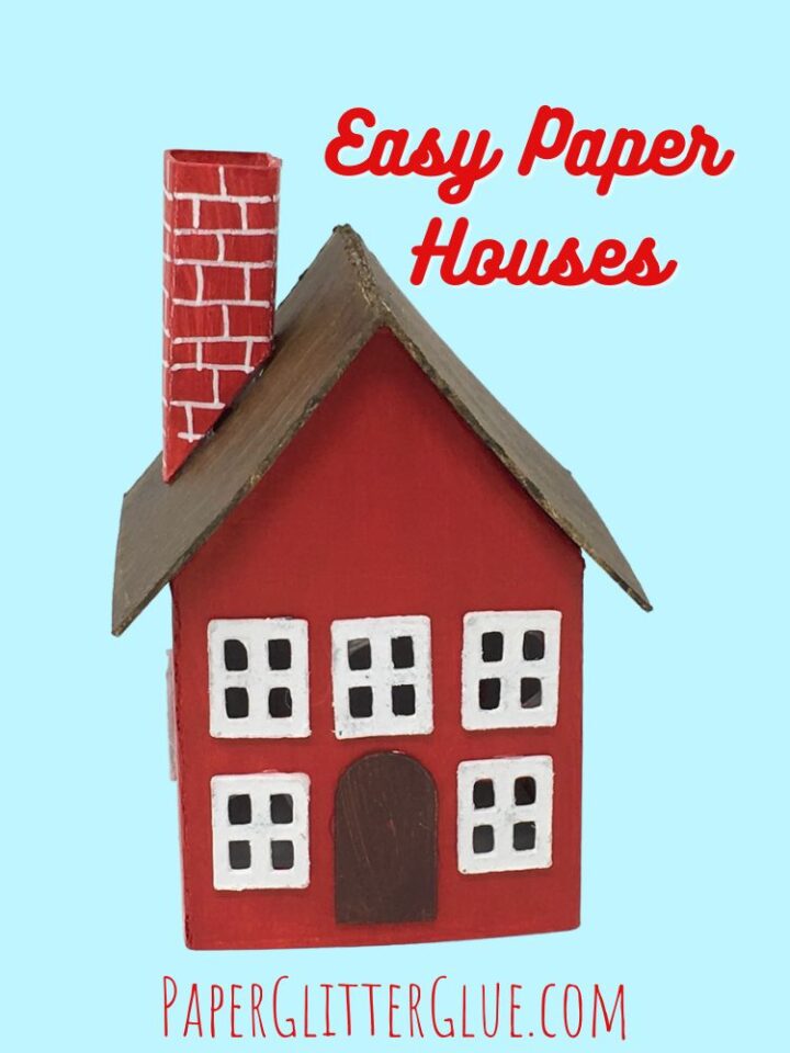 Paper Houses and Paper Crafts for Creative Fun - Paper Glitter Glue