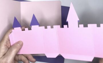 More Castle Pop-Up Card Variations for You to Make - Paper Glitter Glue