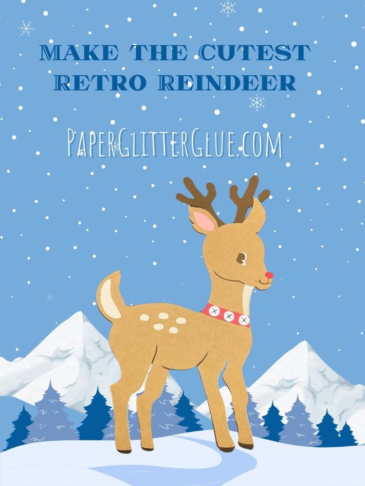 Retro Reindeer: Craft a Vintage-Inspired Reindeer Cutout - Paper ...