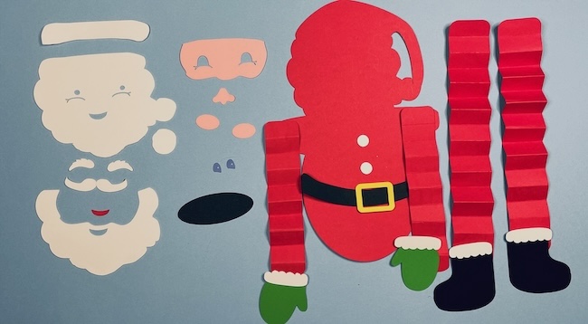 Make a Dancing Santa Claus Wall Decor - Paper Glitter Glue