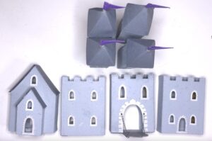 Make a Simple 4-Sided Paper Castle - Paper Glitter Glue