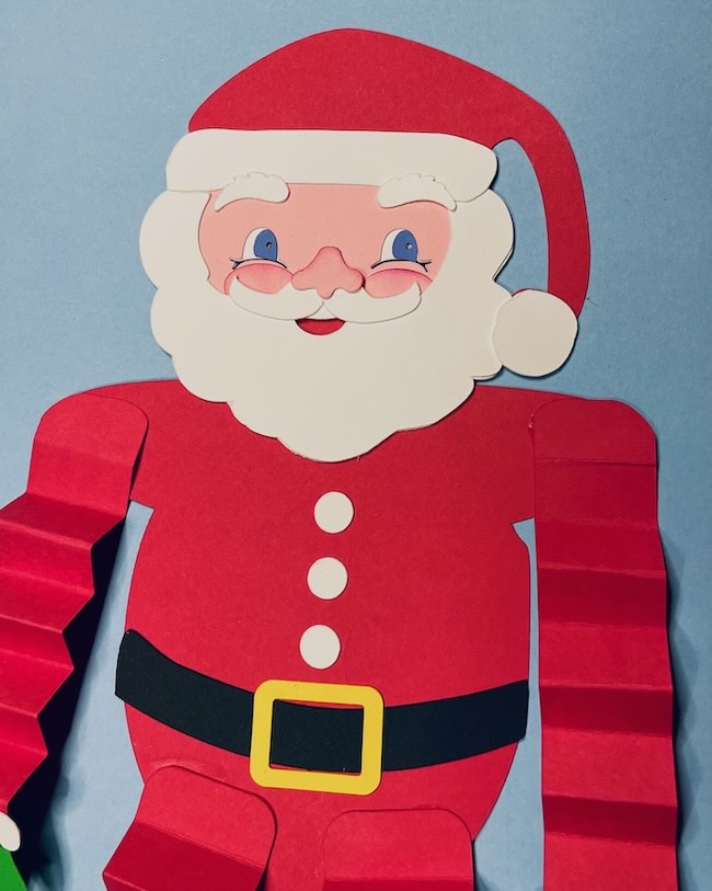 Make a Dancing Santa Claus Wall Decor - Paper Glitter Glue