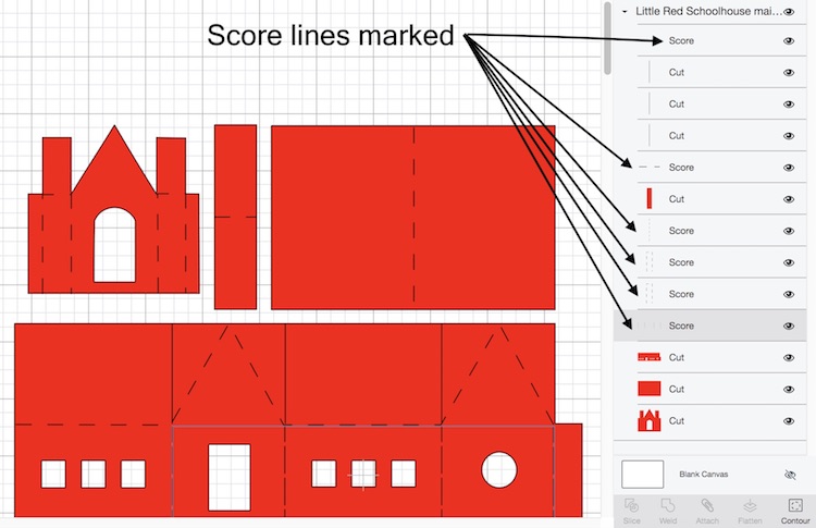 The Little Red Schoolhouse - Back to School Paper House - Paper Glitter ...
