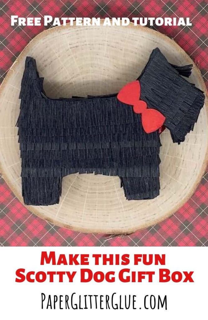 Scotty Dog Gift Box - DIY Treat Box - Paper Glitter Glue