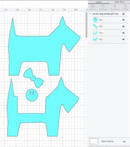 Scotty Dog Gift Box - DIY Treat Box - Paper Glitter Glue