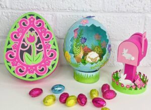 Make a cardboard Egg Box with a Layered Design for Easter - Paper ...