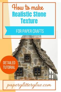 Stone Texture - How to Add to Your Papercrafts - Paper Glitter Glue