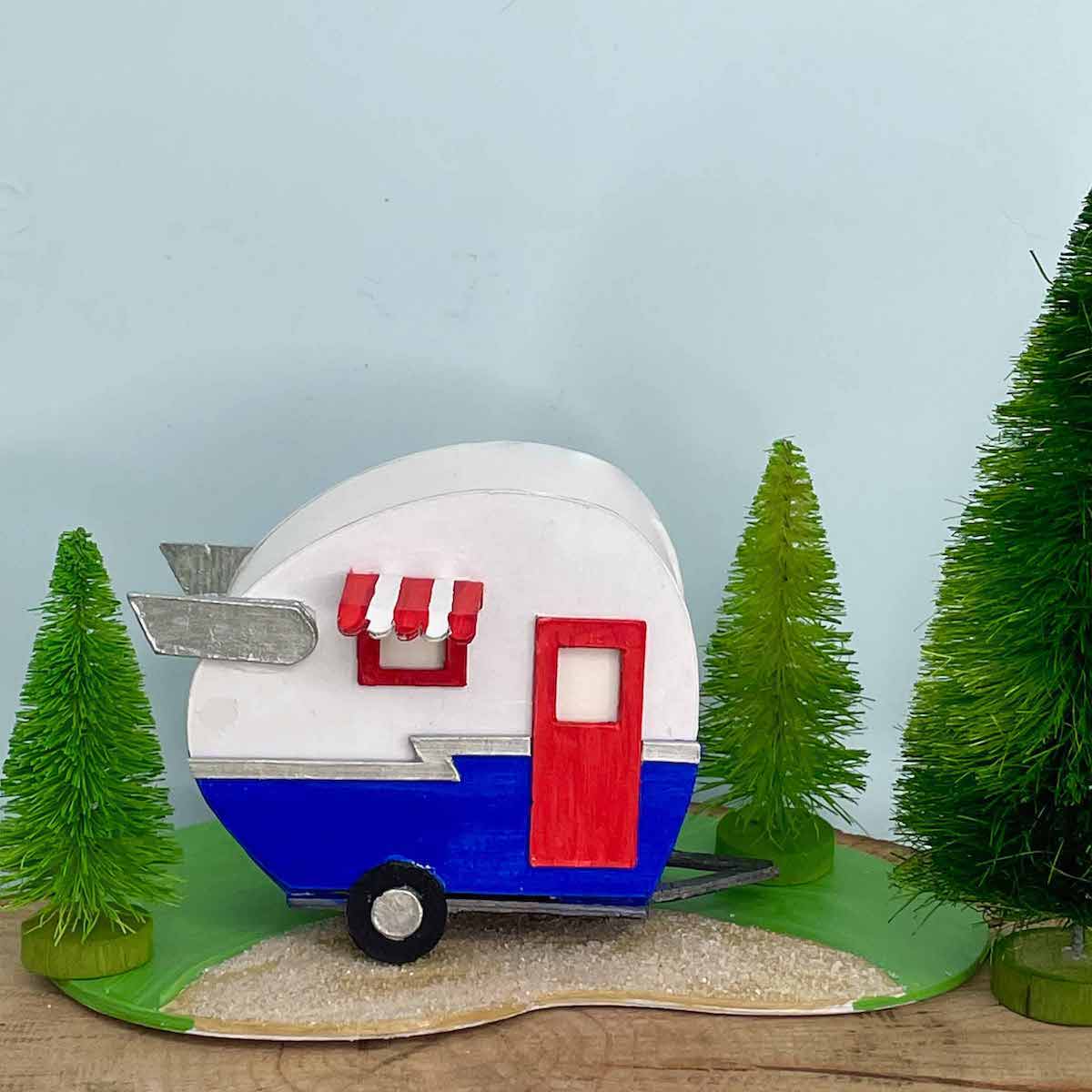 How to Make a Tiny Paper Camper - Paper Glitter Glue