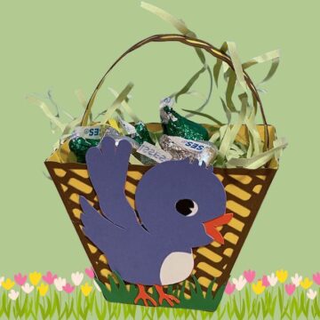 Craft Spring Candy Baskets - Paper Glitter Glue