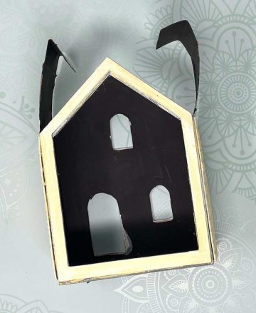 Fixer Upper - Make a Miniature House from a Pasta Box - Paper Glitter Glue
