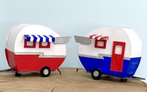 How to Make a Tiny Paper Camper - Paper Glitter Glue